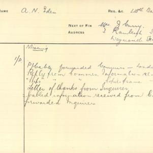 Alfred Eden | South Australian Red Cross Information Bureau